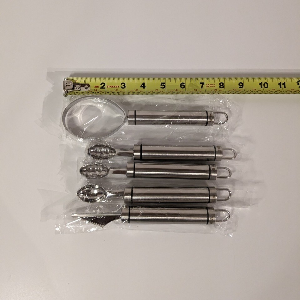 Kitchen Carving Tool Set, Vegetable, Fruit Sculpting, Chef Tool Kit, 5 ...