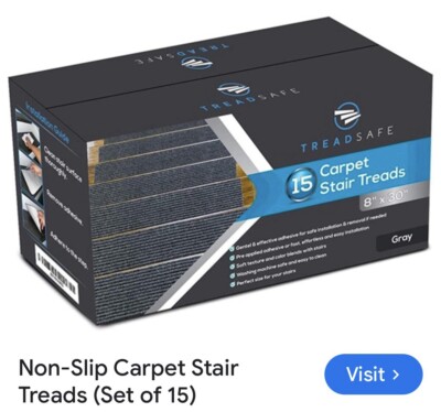Carpet Stair Treads (Treadsafe) | eBay