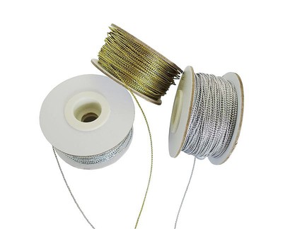 Metallic Cord Braided Tie Cords Trim Jewelry Cord Trim in 1mm 1.5mm 100 ...