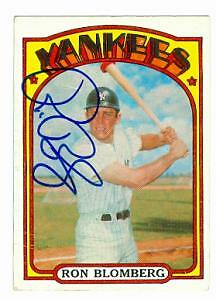 Ron Blomberg autographed Baseball Card (New York Yankees) 1972 Topps ...