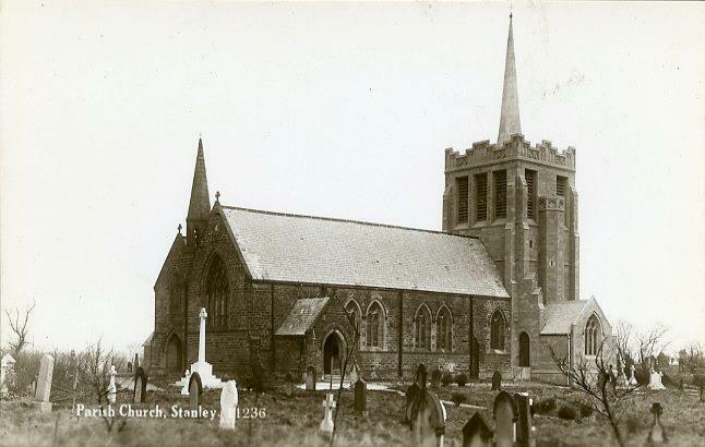 REAL PHOTO POSTCARD OF STANLEY CHURCH, (NEAR DIPTON), CO. DURHAM ...