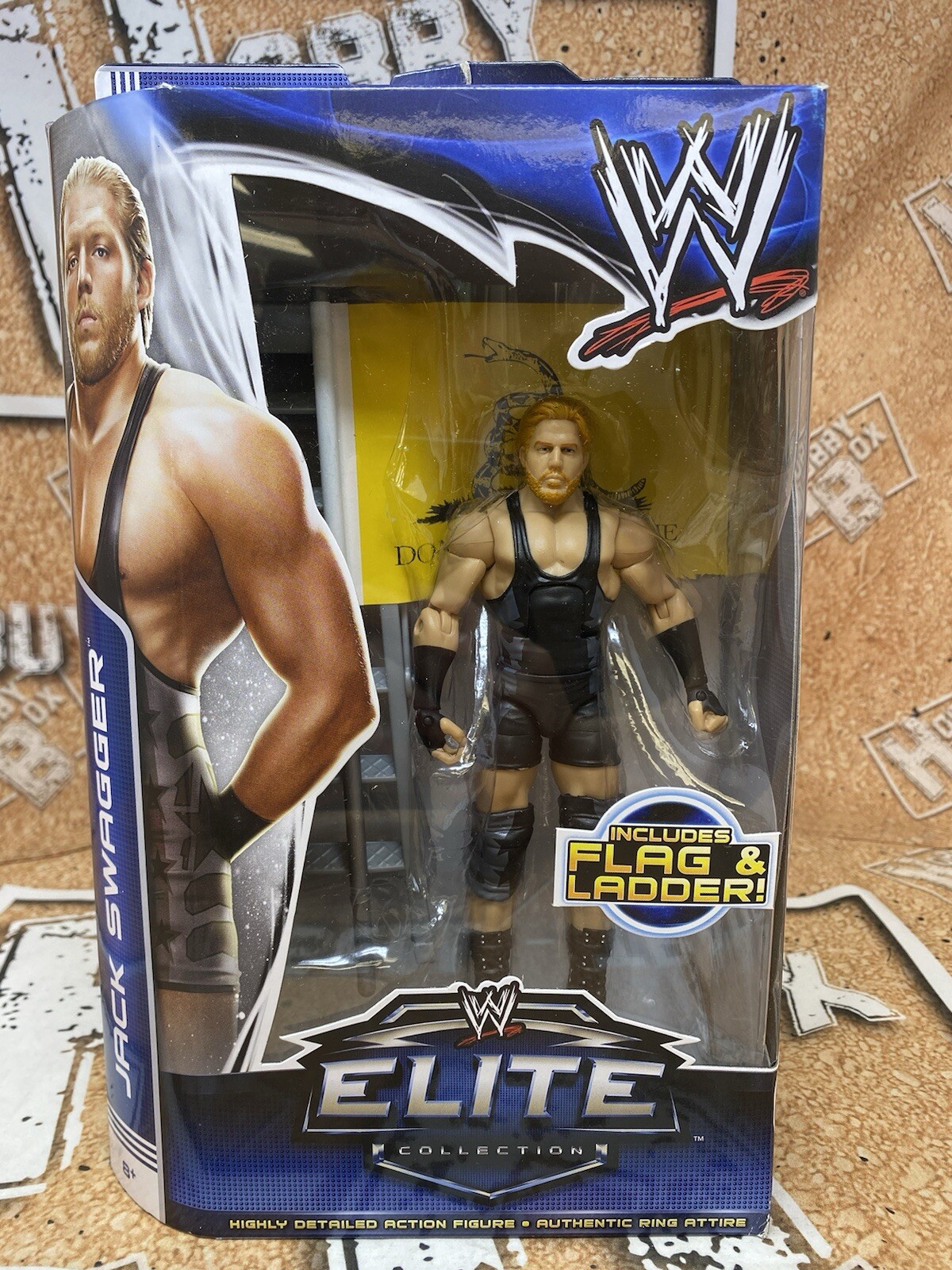 WWE Mattel 2013 Elite Jack Swagger W/ Flag And Ladder Action Figure New ...