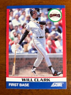 1991 Score 100 Superstars Will Clark Baseball Card #4 | eBay