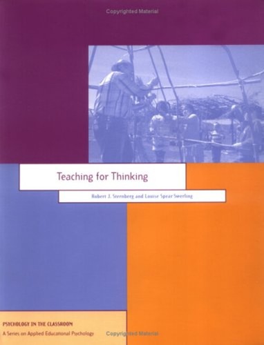 Teaching for Thinking Paperback Louise, Sternberg, Robert J. Spea | eBay