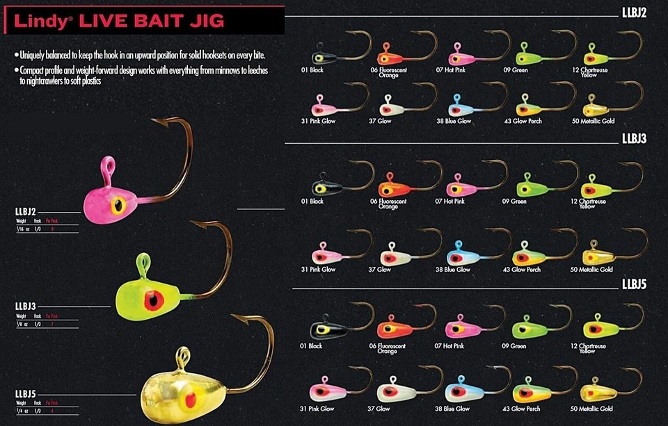 Lindy Live Bait Jig Fishing Lure - Works with Minnows, Leeches ...