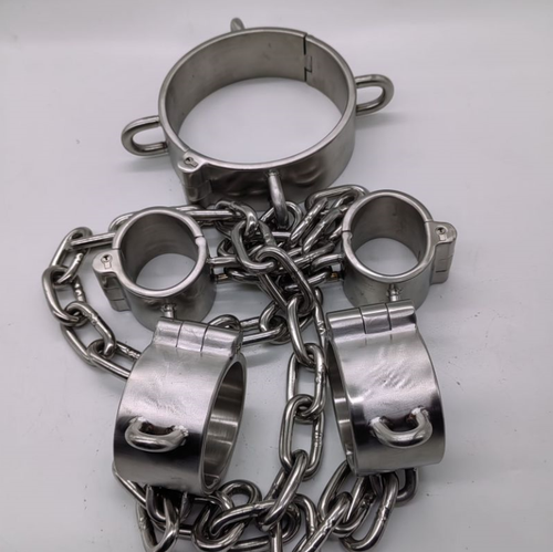 Customizable Inner Diameter Stainless Steel Neck Collar Handcuffs Ankle ...