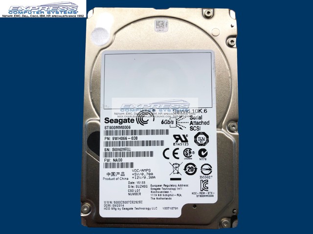 () SEAGATE ST900MM0006 - (9WH066-038) 900GB 2.5" 10K 6G SAS Hard Drives ...