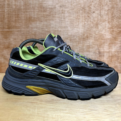 Nike Initiator Dark Gray Volt Green Running Shoes Sneakers 394055-023 ...