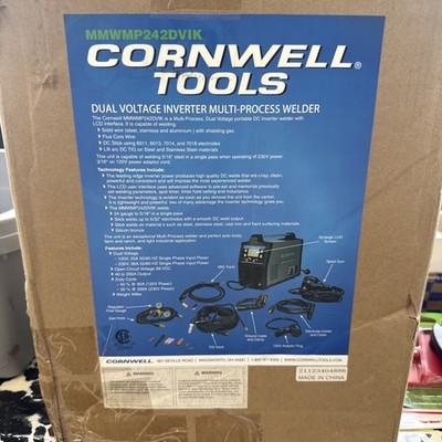 Cornwell Tools Multi-Process MIG/TIG/Stick Welder MMWMP242DVIK | eBay