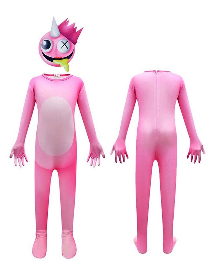 Rainbow Friends Kids Boys Girls Halloween Costume Jumpsuit Mask Outfits ...