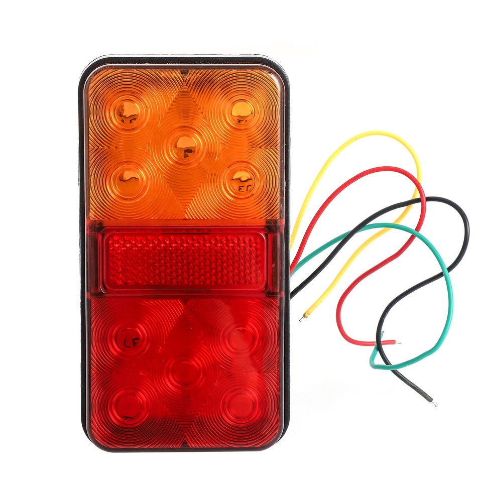 12V LED Tail Light Kit Plug Stop Brake Turn Tail Lights Fits Caravan ...