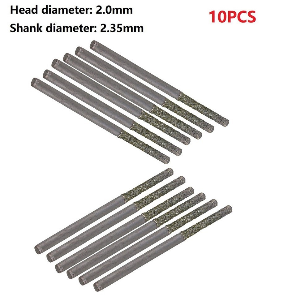 Premium Diamond Coated Solid Bits for Precise Stone Drilling Pack of 10 ...