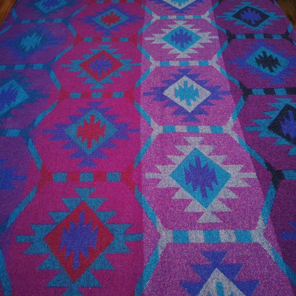 Pendleton Westland Wovens Blanket Turquoise Purple Pink Wool EUC ...