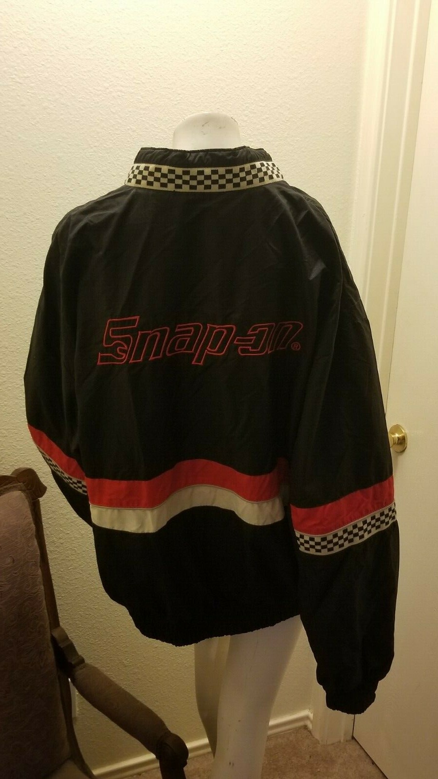 Snap On Tools Checkered Flag Racing Jacket Size XXL B… - Gem