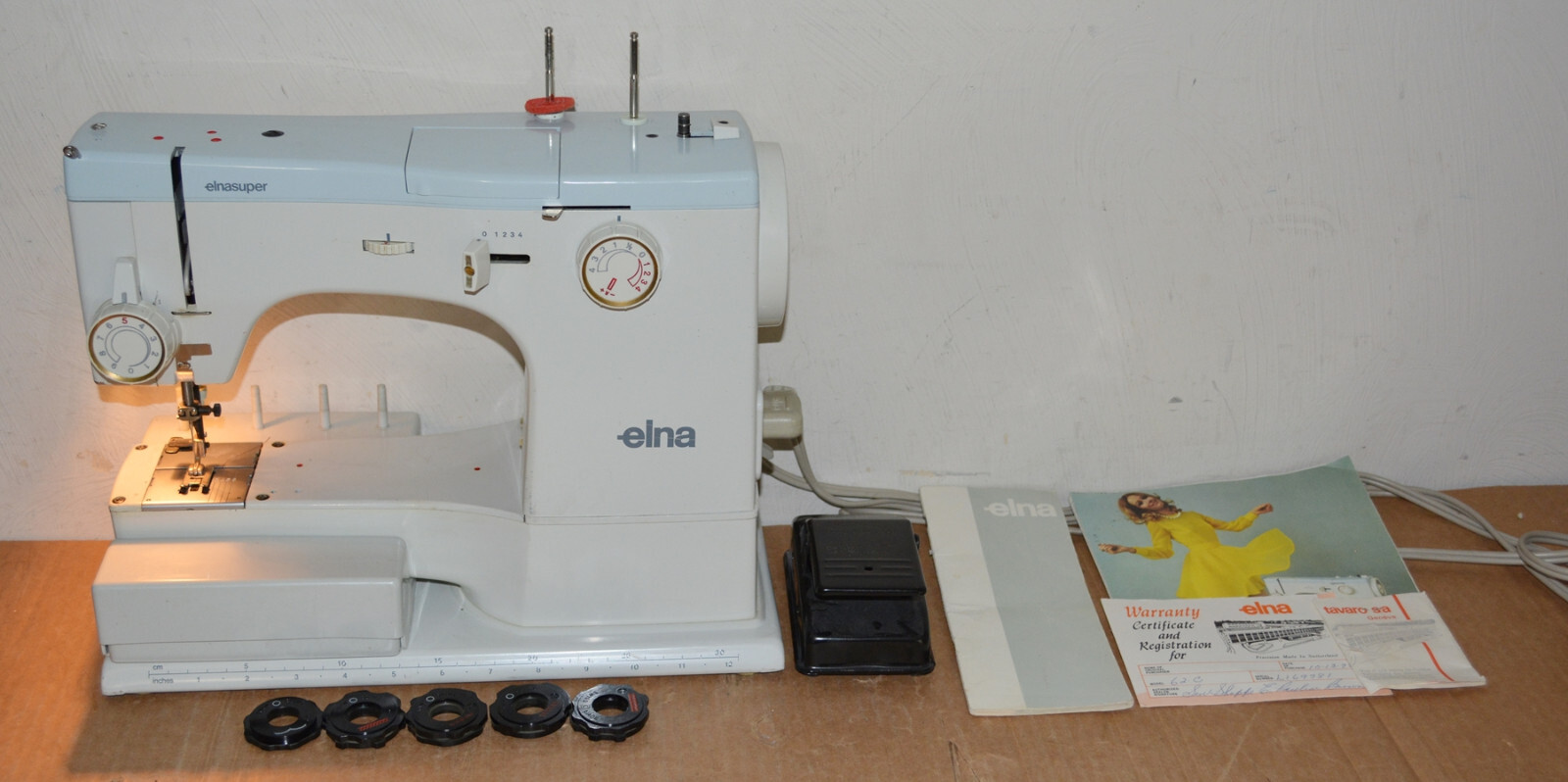 Elna 62C Sewing Machine Excellent Working w/ Cams & Accessories | eBay