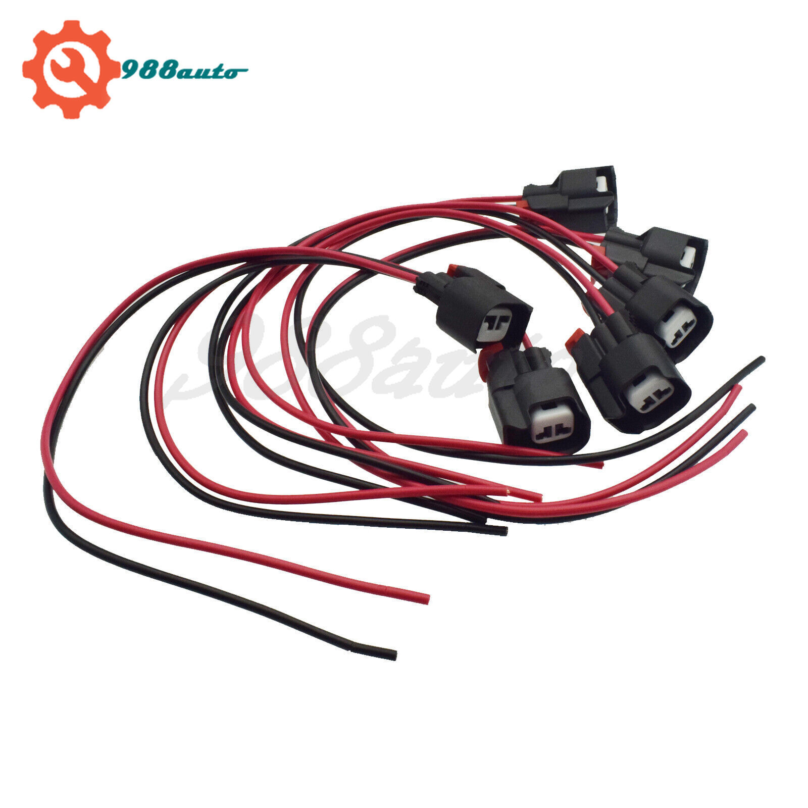 6X Fuel Injector Connector For Wrangler JK TJ Dodge Jeep Chrysler 300 ...