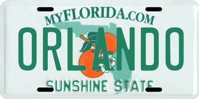 Orlando Florida Aluminum License Plate | eBay