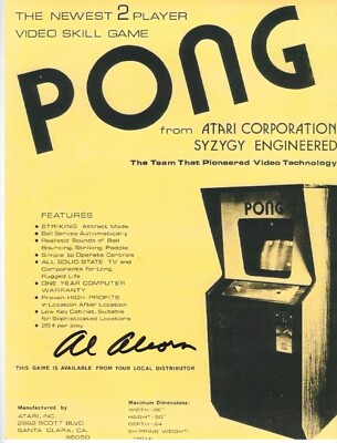 ALLAN ALCORN Signed 8.5 x 11 Photo ATARI PONG Creator VINTAGE Video ...