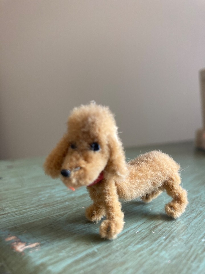 Vintage ARA 1.25” Dachshund pocket pet made with wool chenille in ...