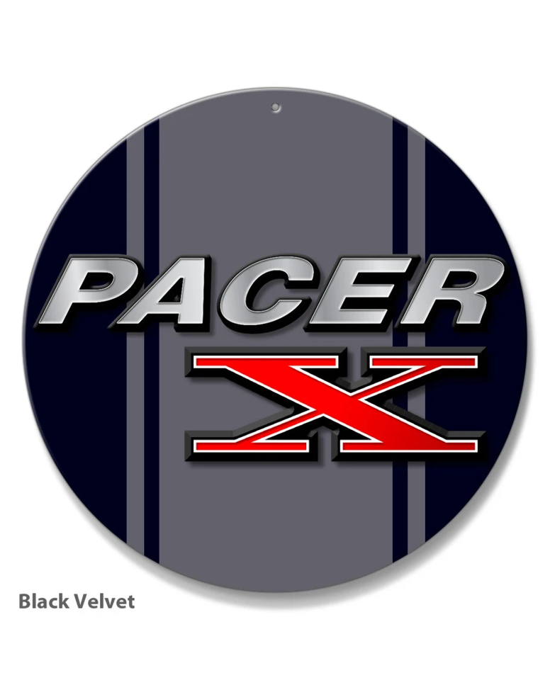1975 - 1980 AMC Pacer X Emblem Novelty Round Aluminum Sign - Aluminum ...