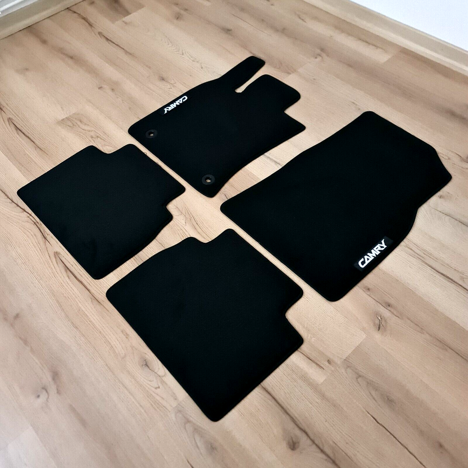 Car Floor Mats Velour For Toyota Camry Waterproof Black Rugs Carpet ...