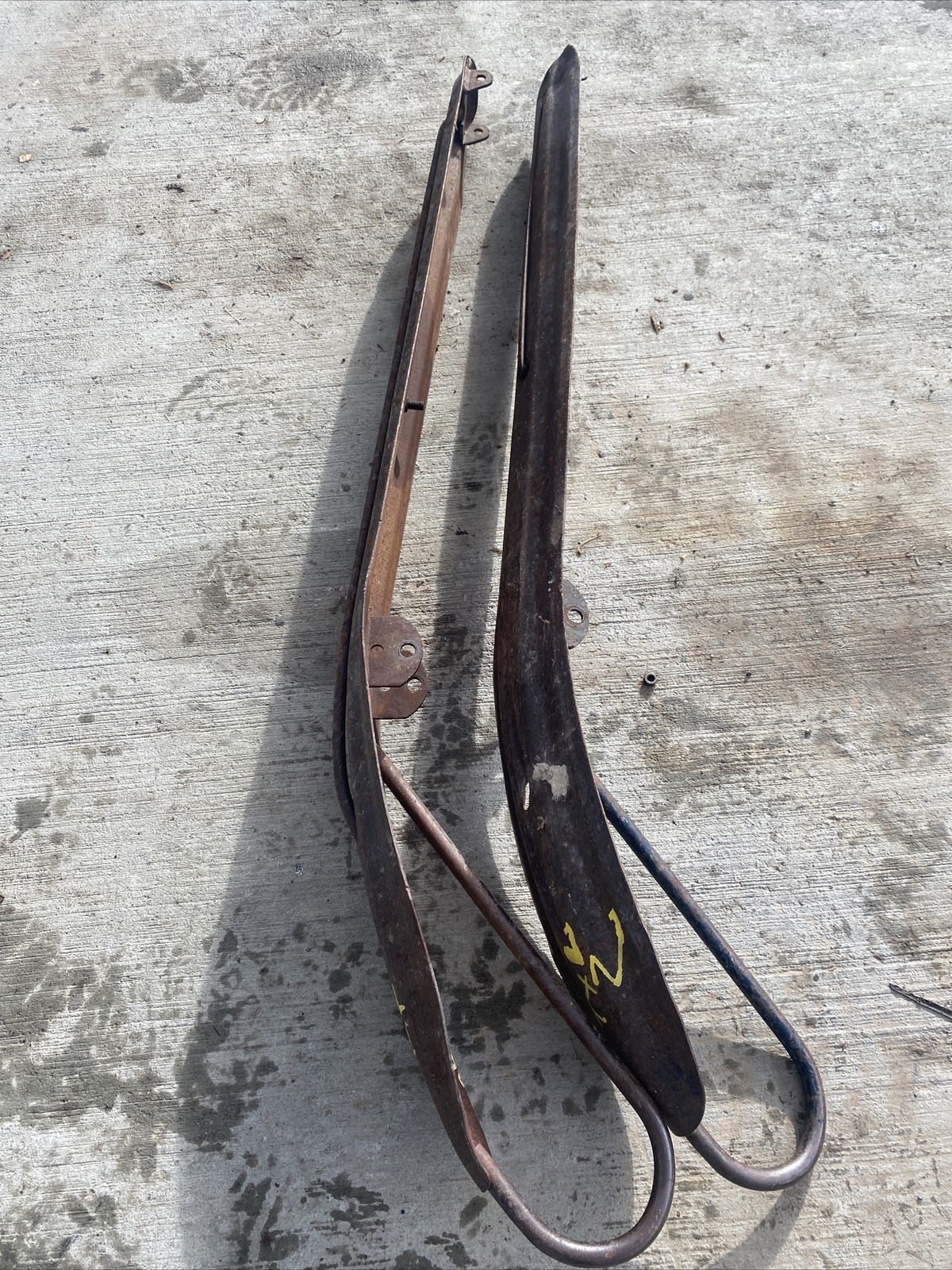 (2) 1980-82 Vintage Polaris TXL 340 Snowmobile Metal Skis 2 | eBay