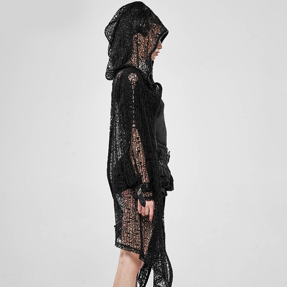 Punk Rave Gothic Steampunk Damen Netz Cardigan Strickjacke - Dream ...