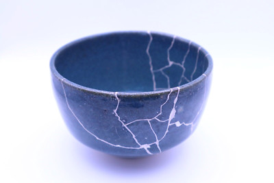 1-008b Japanese Matcha tea bowl and Boxed Beautiful Kintsugi Art From ...