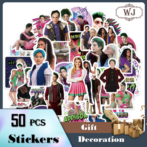 50pcs Zombies Romance Movie Stickers Bomb Waterproof Gift Skateboard ...