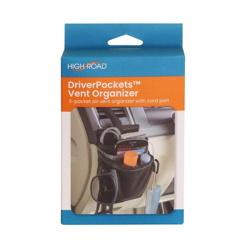 High Road Driver Car Pocket Vent Organiser Hanging Secure Storage Pouch ...