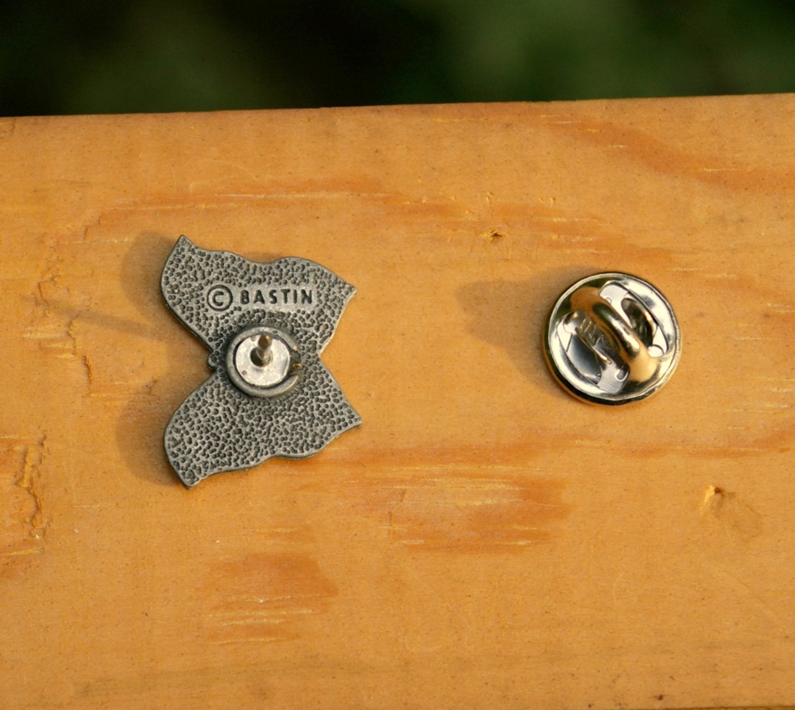 Butterfly Pewter Tone Metal & Enamel Lapel Pin Pinback by Bastin | eBay