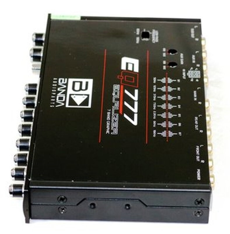 EQ777 Banda Half DIN Size Seven Band Graphic Car Equalizer Crossover W ...