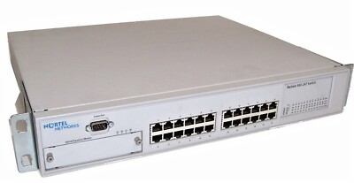 NORTEL BAYSTACK MODEL 450 24T SWITCH 24 PORT RACK UNIT SCHOOL SURPLUS ...
