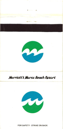 Marco Island Florida Marriott's Marco Beach Resort Vintage Matchbook ...