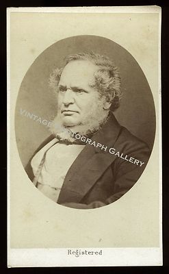 Antique CDV Photo Edward Smith Stanley 14th Earl of Derby English Prime ...