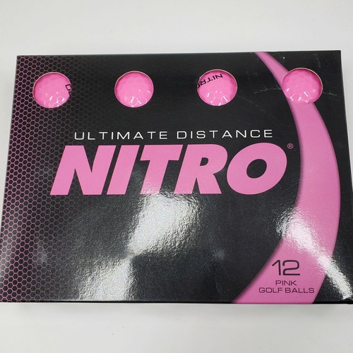 New Nitro Golf Ultimate Distance Golf Balls Pink 12 Pack Bundle Lot of ...