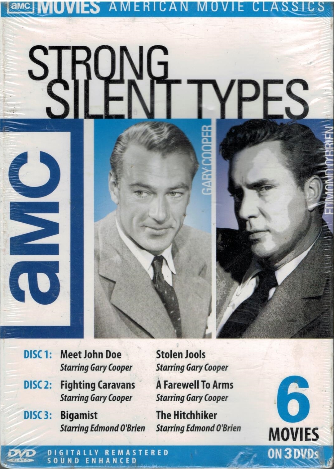 AMC; Strong Silent Types (DVD, 2004) 6 Great Classic Movies in a 3 Disc ...