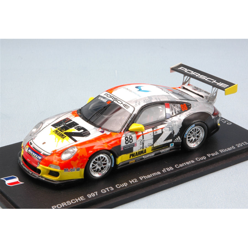 PORSCHE 997 GT3 N.88 CARRERA CUP PAUL RICARD 2013 H.HASSID 1:43 Spark ...