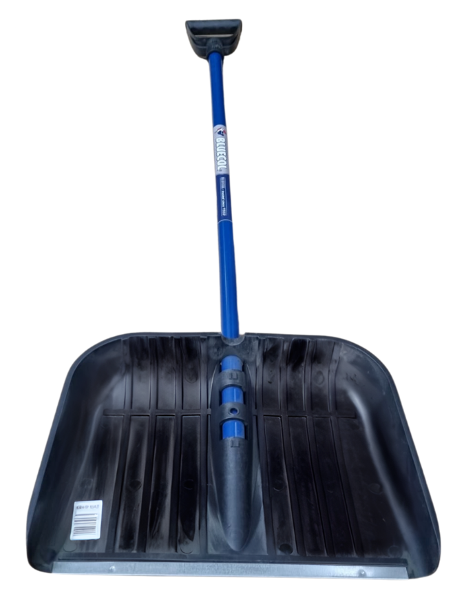 Large Plastic Lightweight Snow Shovel With Metal Edge 120cm - Bluecol ...