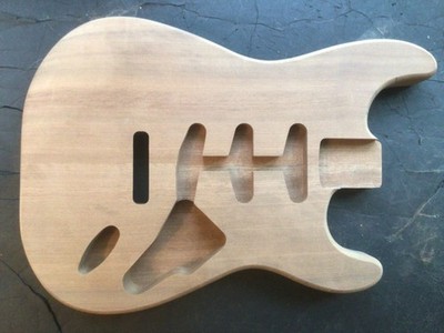 Strat style body in Sapele wood | eBay
