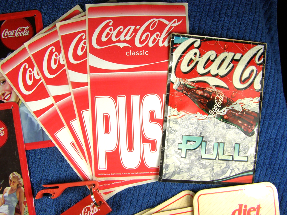 Group Vintage Coca Cola / Coke Advertising - Labels, Coasters, Trays | eBay
