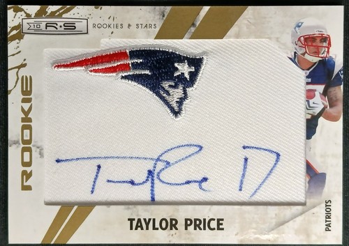 Taylor Price 2010 Rookies & Stars # 298 Patriots Logo Autograph N.E ...