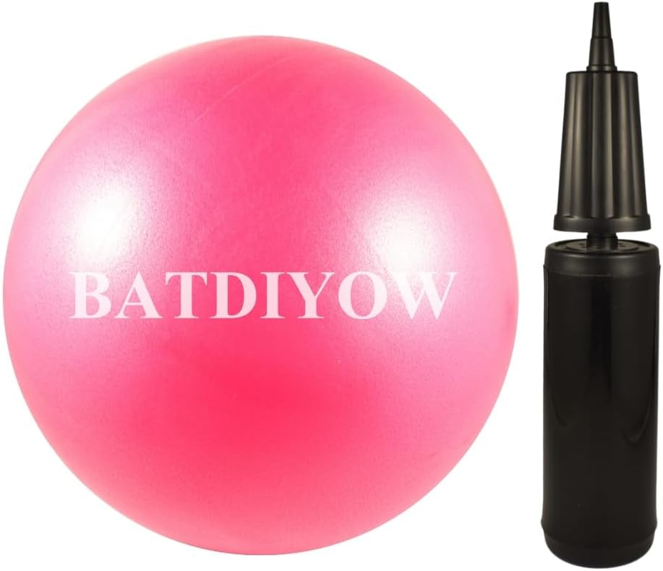Exercise Balls with Hand Pump - 8 Inch Yoga & Pilates Mini Workout Ball ...