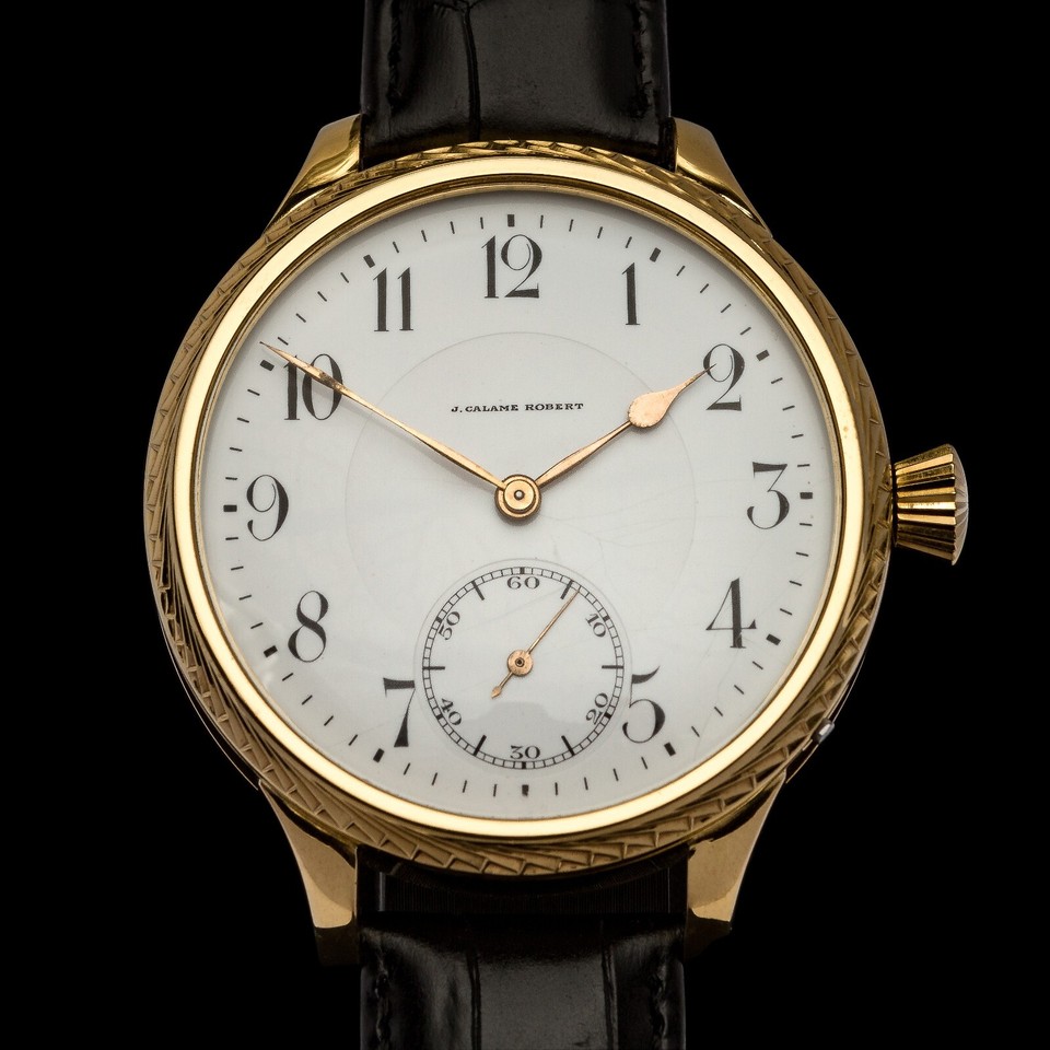 Vintage Swiss Watch J. Calame Robert Antique Marriage Watch White Dial ...