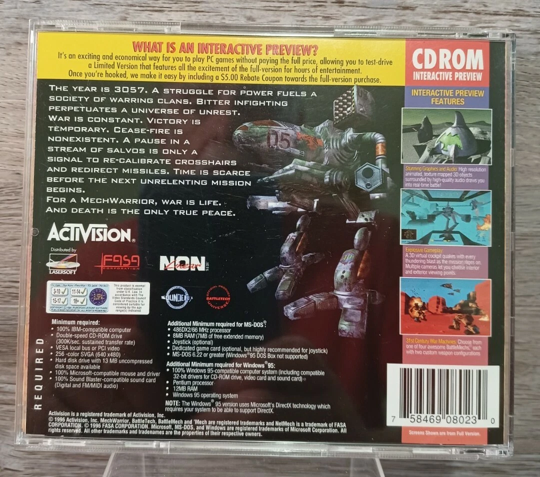 Mechwarrior 2 Ps1 Cover
