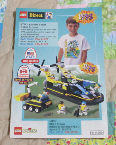 Vintage 1998 LEGO System Direct Ordering Brochure Catalog Pamphlet City ...