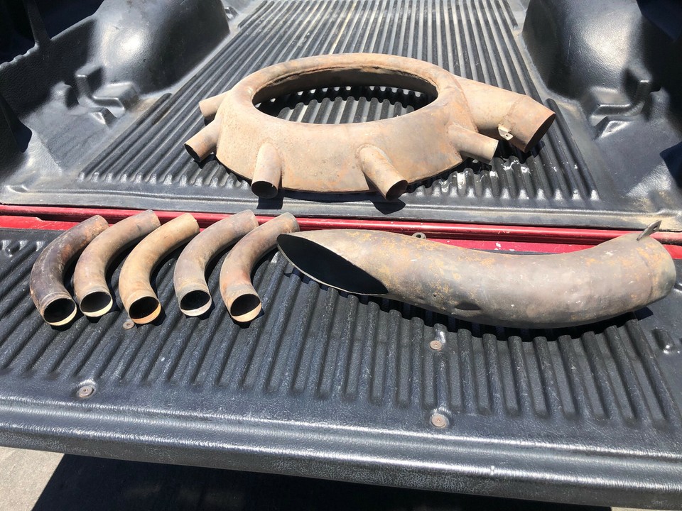 Boeing Stearman WWll Vintage Radial Engine Lycoming R680 Exhaust Parts ...