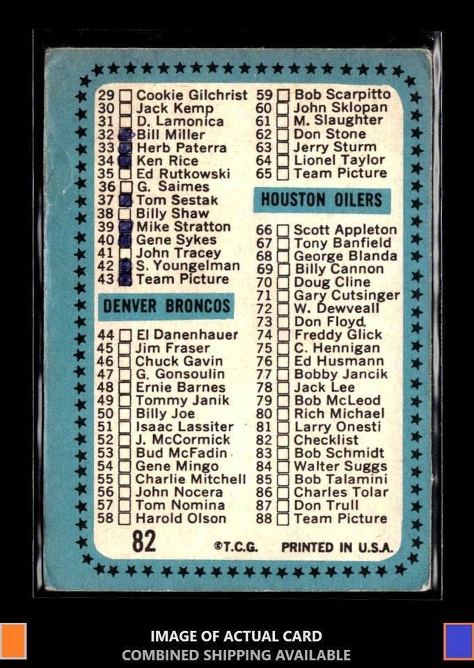 1964 Topps #176 Checklist 89-176 Poor Filler | eBay