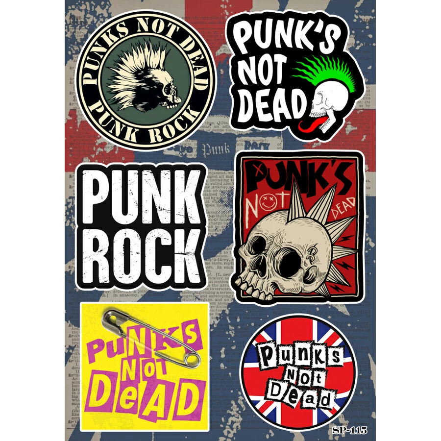 Punks Not Dead Logo Sticker DIVERS Punks Not Dead Stickers Rock