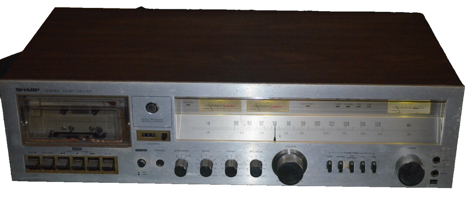 Vintage Very Rare Sharp Stereo Music Center Receiver SC3800 Tape Deck ...